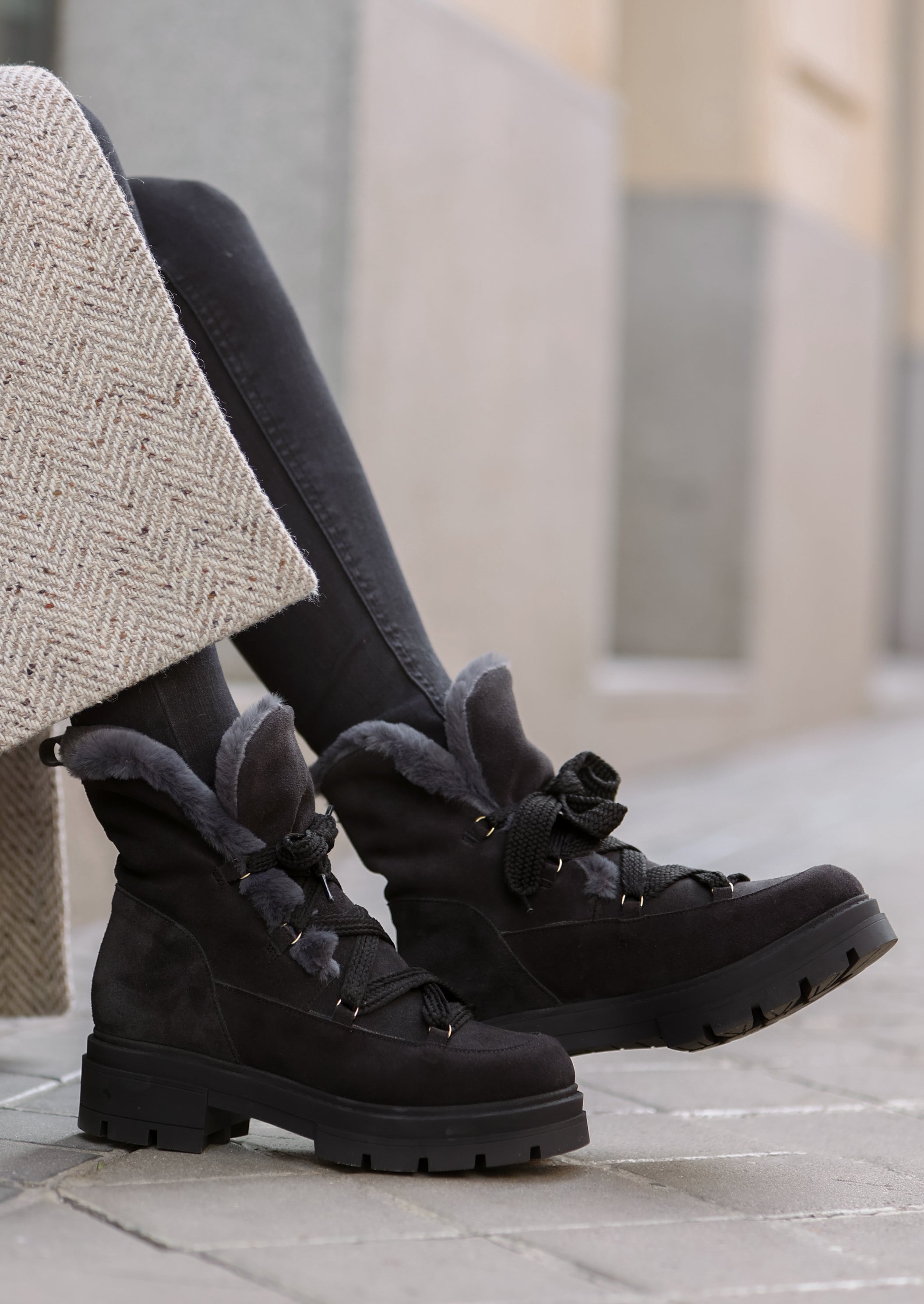 Joss charcoal boots
